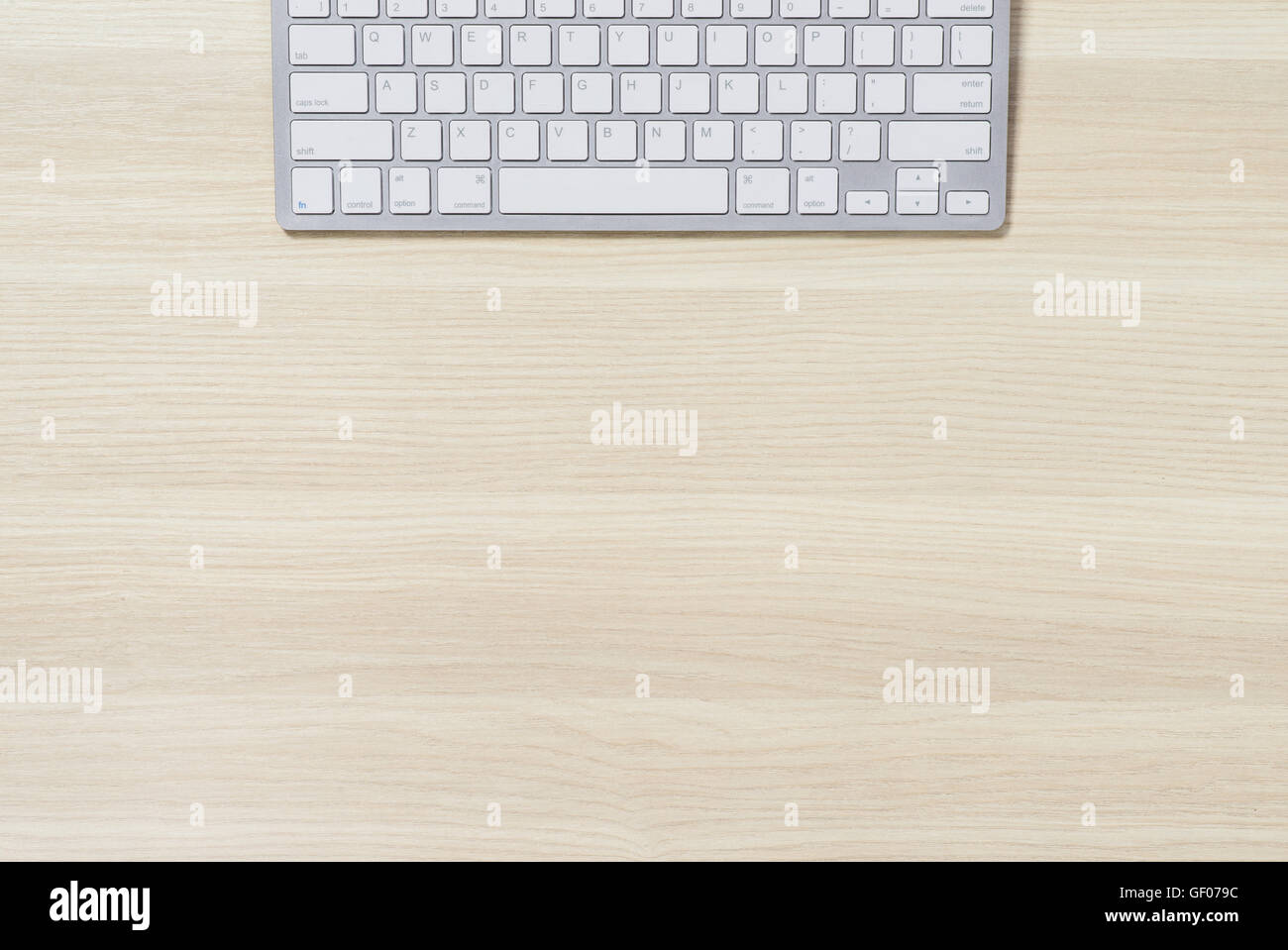 Top view of keyboard standing on the table Stock Photo - Alamy
