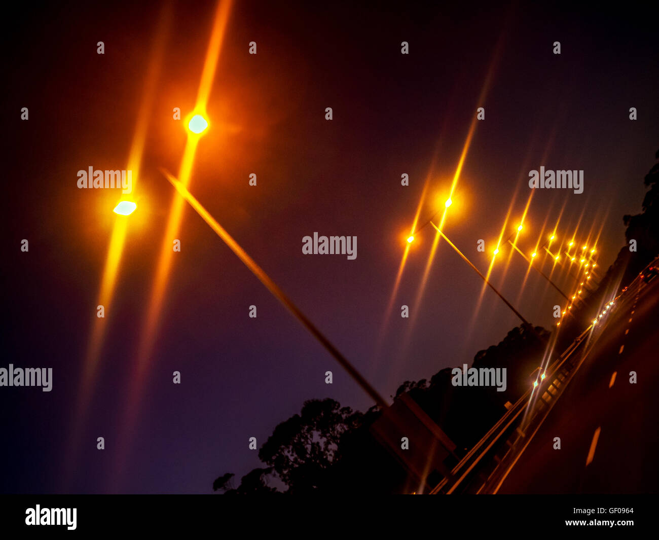 Lampposts lit hi-res stock photography and images - Alamy