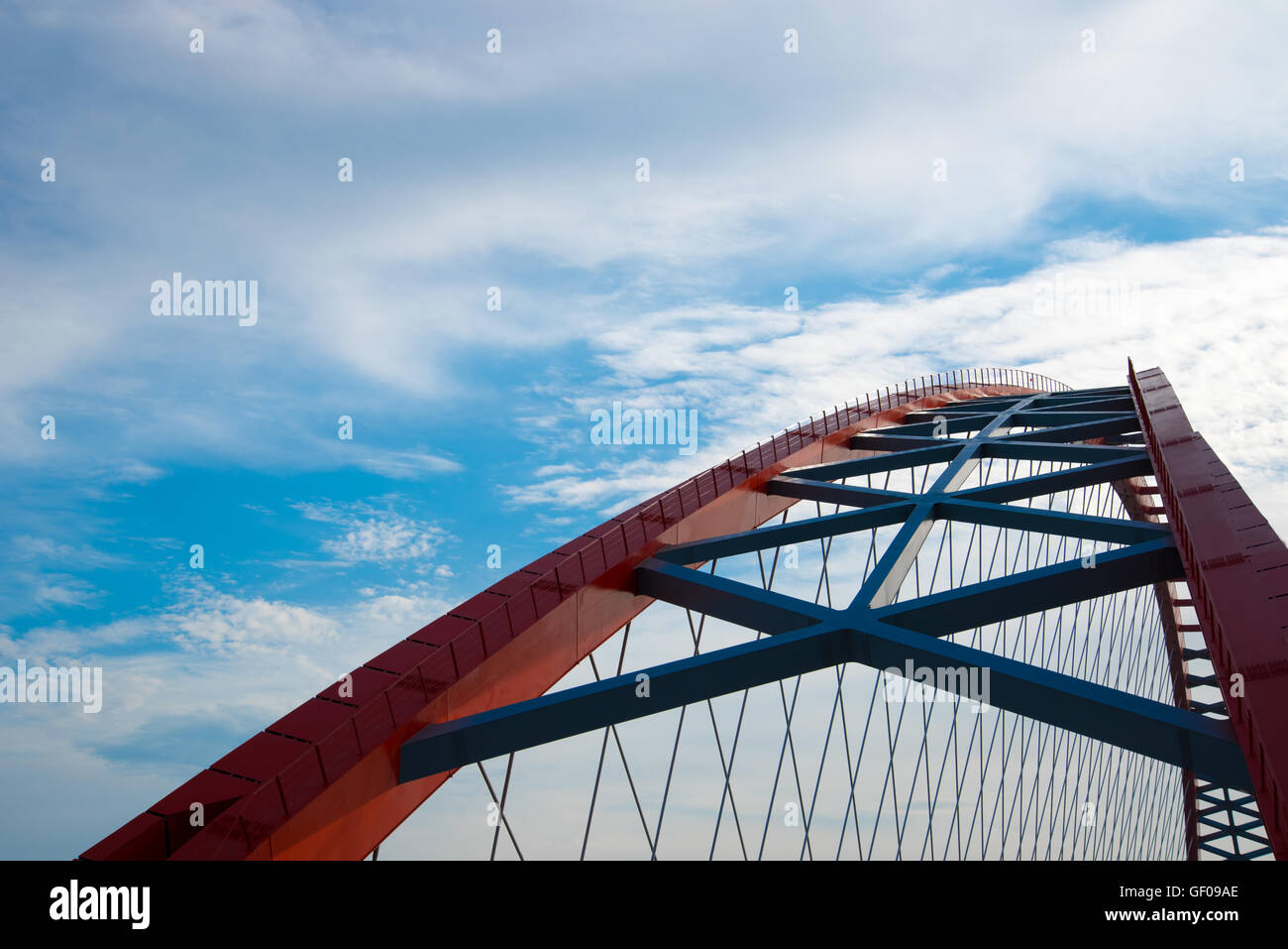 arch of red bridge Stock Photo - Alamy