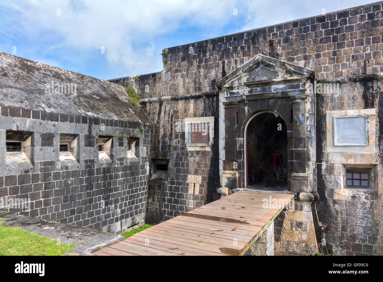 Old British Fortress At Brimstone Hill St. Kitts West Indies Stock ...