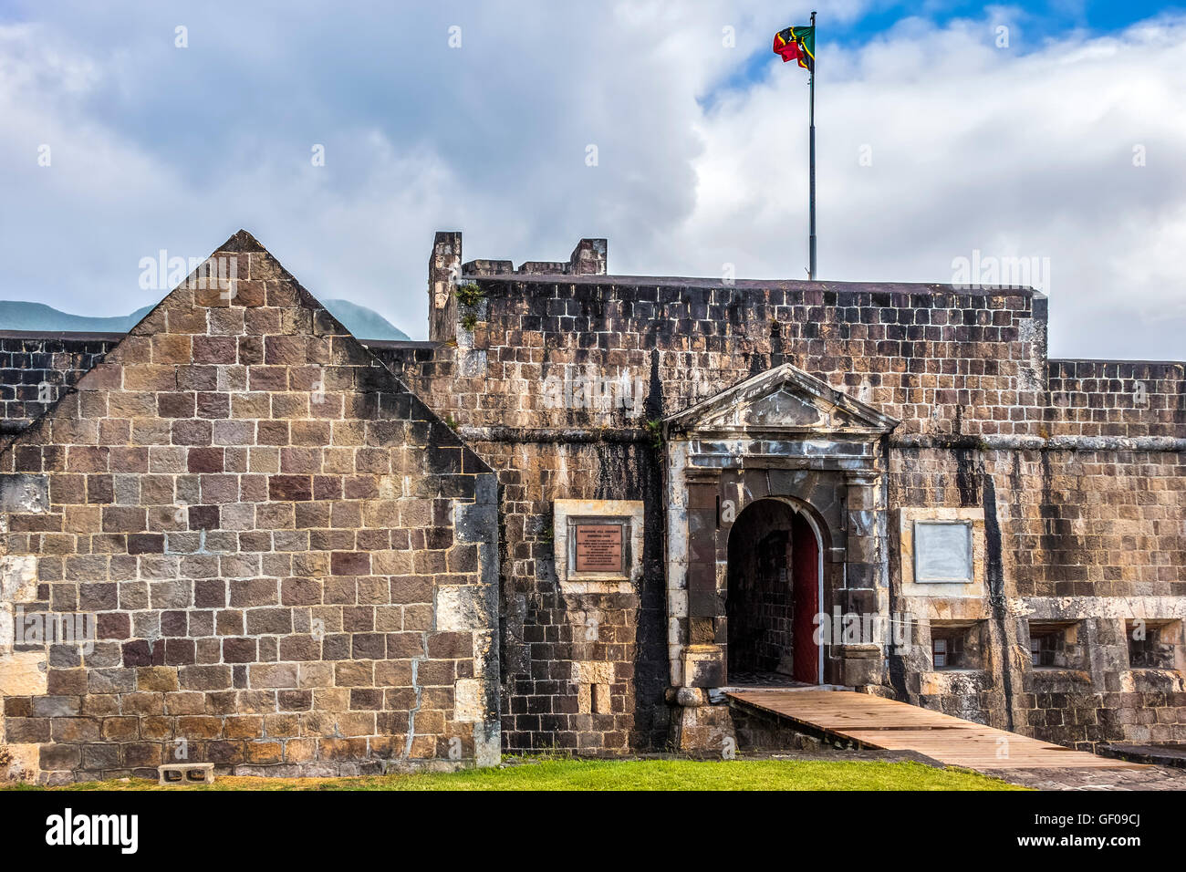 Old British Fortress At Brimstone Hill St. Kitts West Indies Stock ...