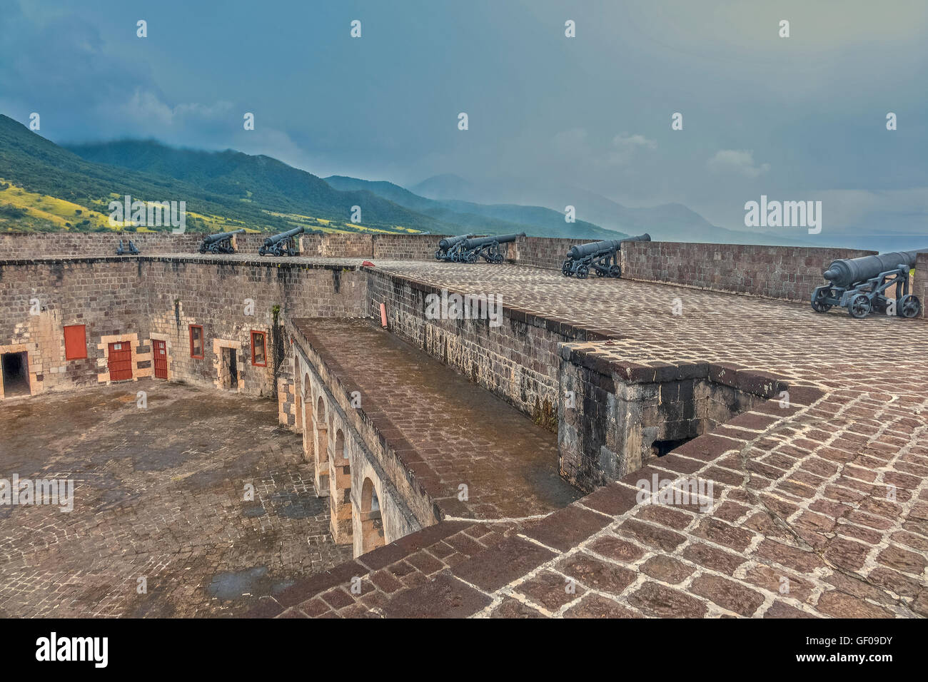 Old British Fortress At Brimstone Hill St. Kitts West Indies Stock ...