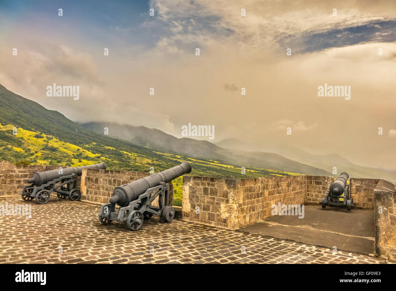 Old British Fortress At Brimstone Hill St. Kitts West Indies Stock ...