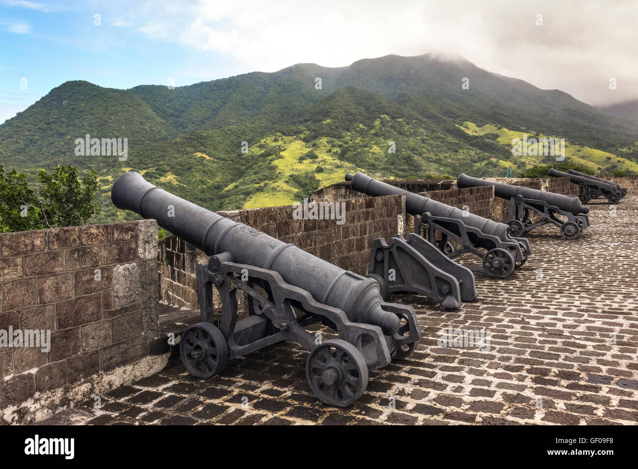 Old British Fortress At Brimstone Hill St. Kitts West Indies Stock ...