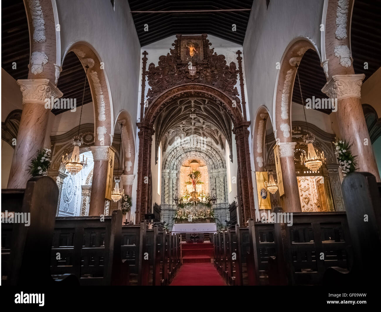 Beautiful interior church san sebastian hi-res stock photography and ...