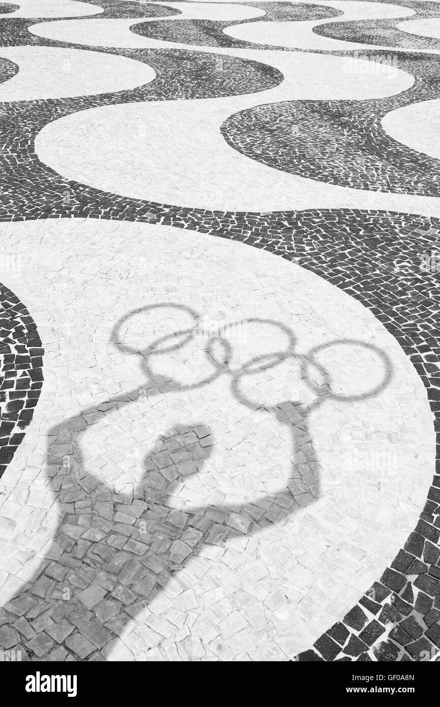 Olympic symbol olympic rings Black and White Stock Photos & Images - Alamy