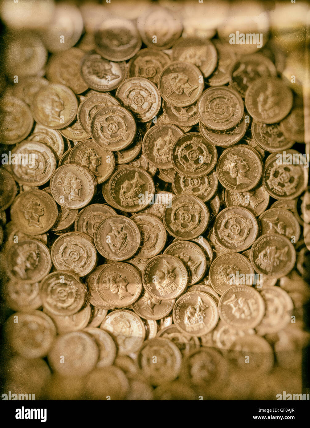 British pound coins sterling Stock Photo - Alamy
