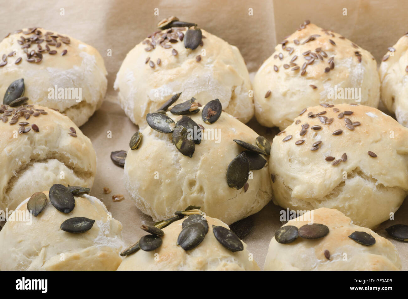 Seeds baked bun hi-res stock photography and images - Alamy
