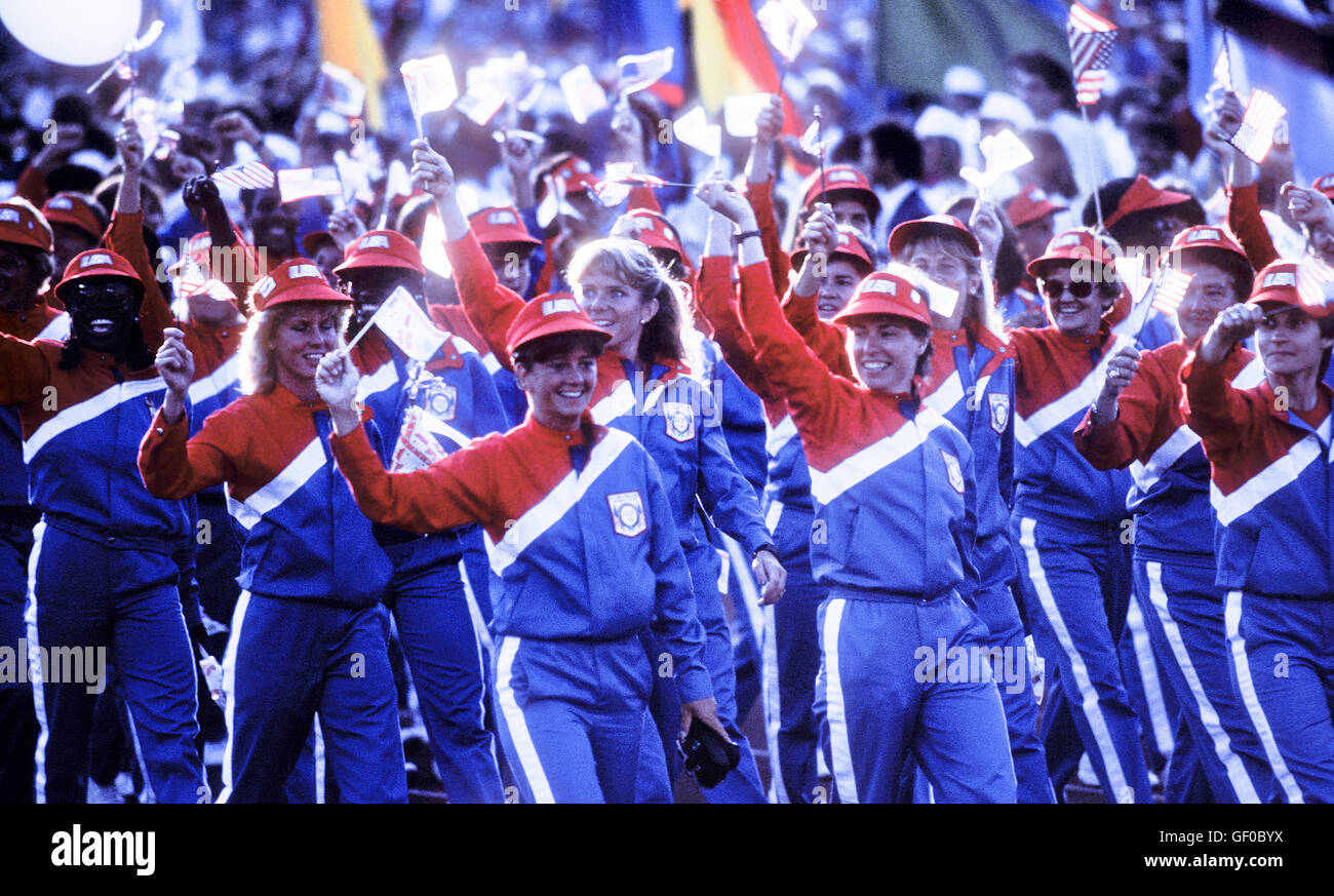 They enter stadium hi-res stock photography and images - Alamy