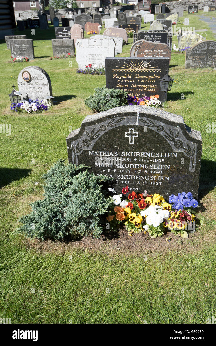 Stave Church Grave, Norway, More Og Romsdal, Scandinavia, European ...