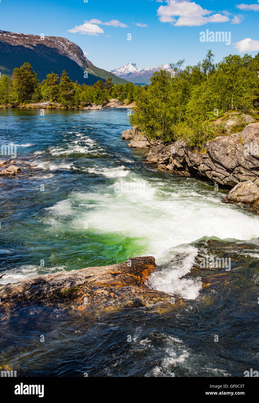 Rauma River waterfalls, Romsdalen Valley, More og Romsdal, Norway ...