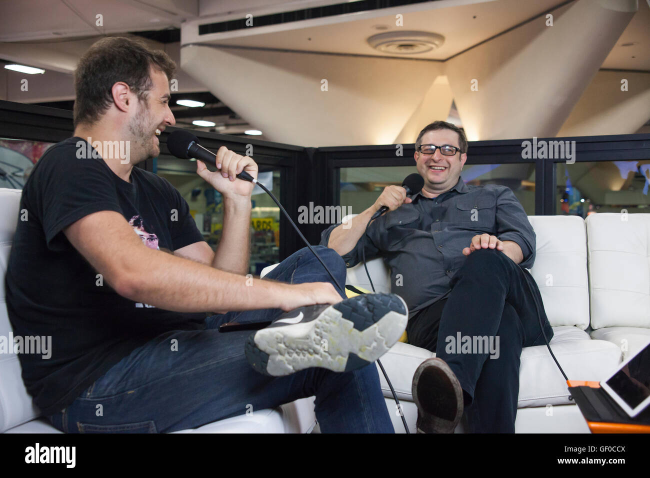 SAN DIEGO COMIC CON: July 22, 2016. Voice actor Eugene Mirman from the ...