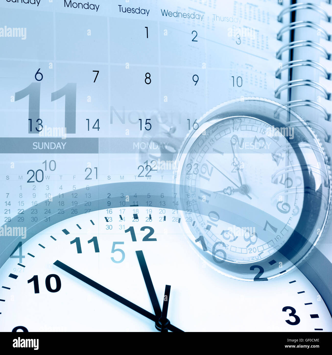 Calendar clocks hi-res stock photography and images - Alamy