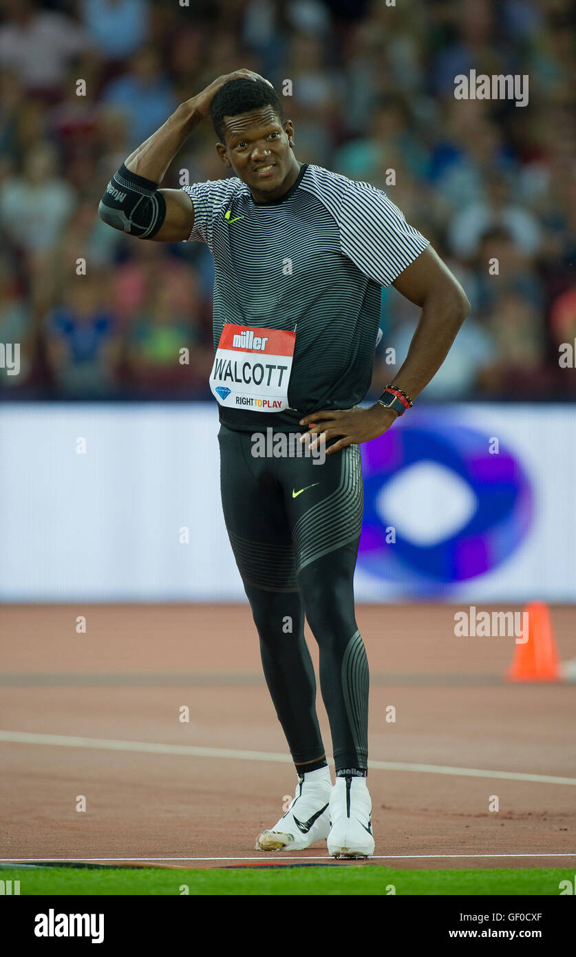 LONDON, ENGLAND - JULY 22: Keshorn Walcott competing in the Javelin ...