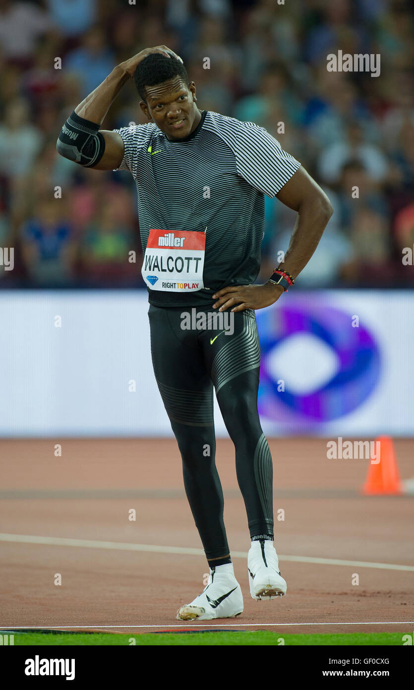 LONDON, ENGLAND - JULY 22: Keshorn Walcott competing in the Javelin ...