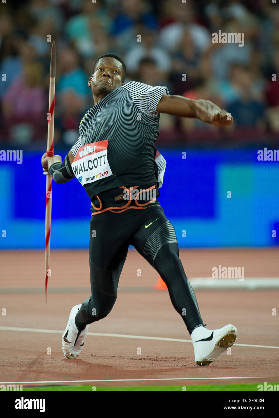LONDON, ENGLAND - JULY 22: Keshorn Walcott competing in the Javelin ...
