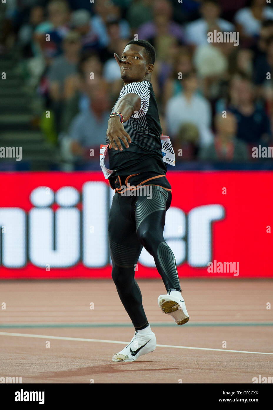 LONDON, ENGLAND - JULY 22: Keshorn Walcott competing in the Javelin ...