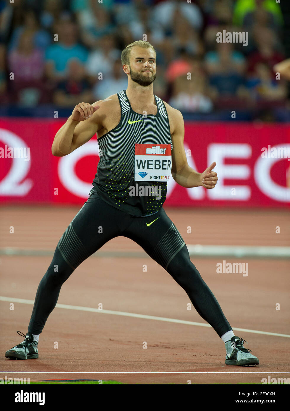LONDON, ENGLAND - JULY 22: Julian Weber competing in the Javelin, Day ...
