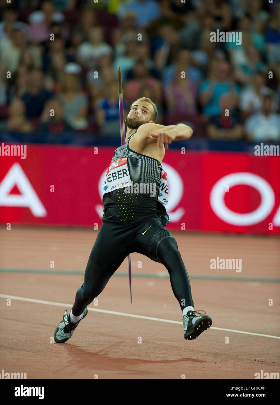 LONDON, ENGLAND - JULY 22: Julian Weber competing in the Javelin, Day ...