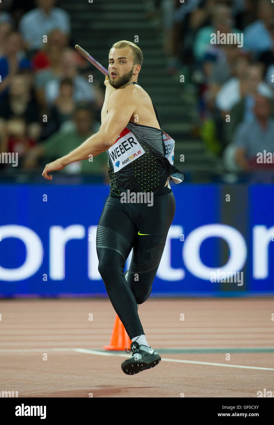LONDON, ENGLAND - JULY 22: Julian Weber competing in the Javelin, Day ...
