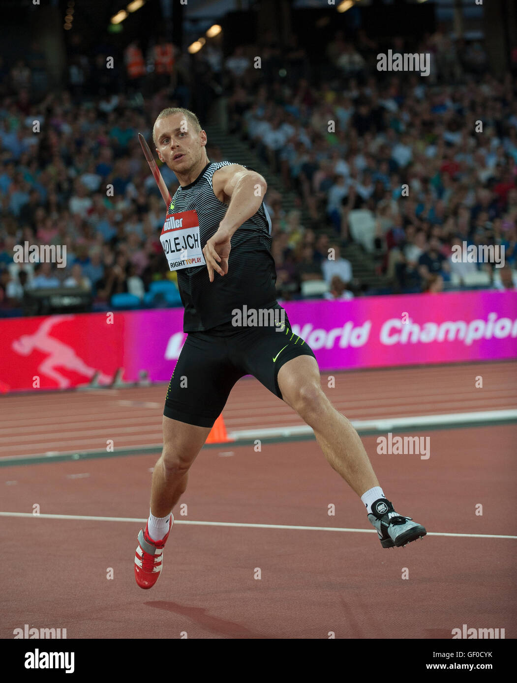 LONDON, ENGLAND - JULY 22: Jakub Vadejch competing in the Javelin, Day ...
