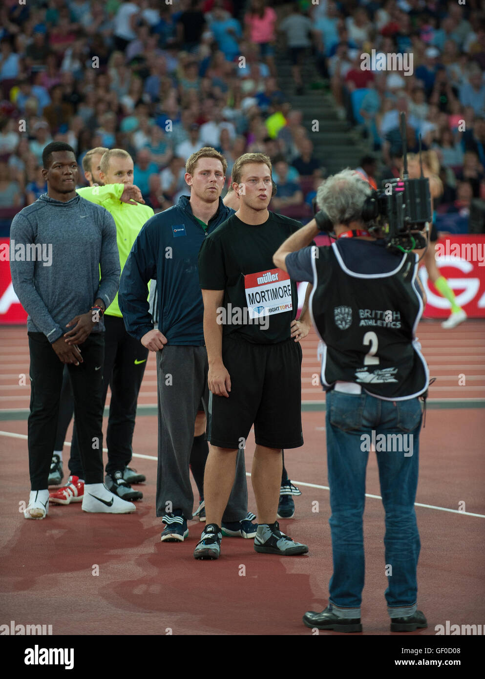 LONDON, ENGLAND - JULY 22: Matti Mortimore competing in the Javelin ...