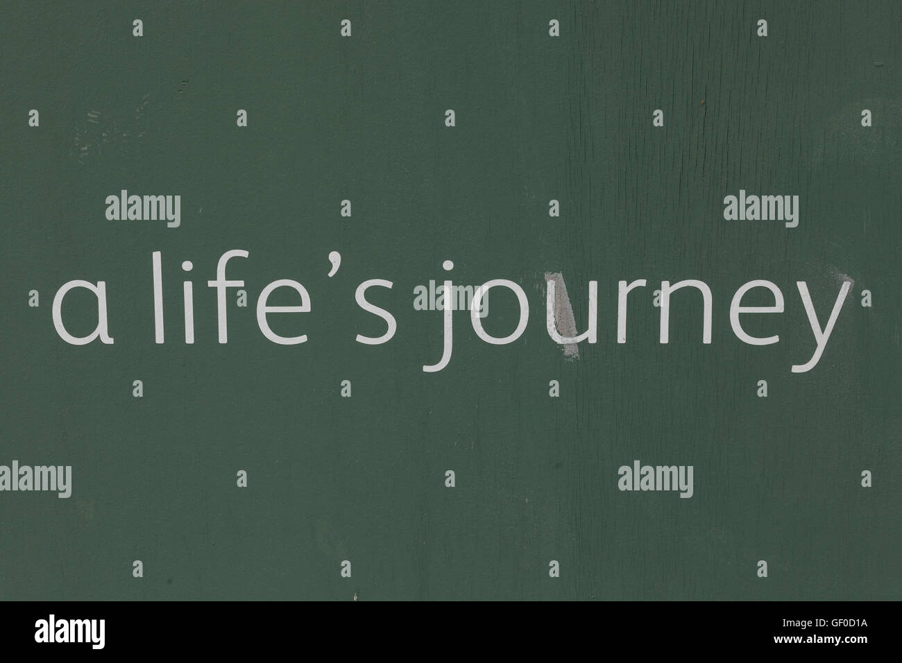 a lifes journey sign life's Stock Photo - Alamy