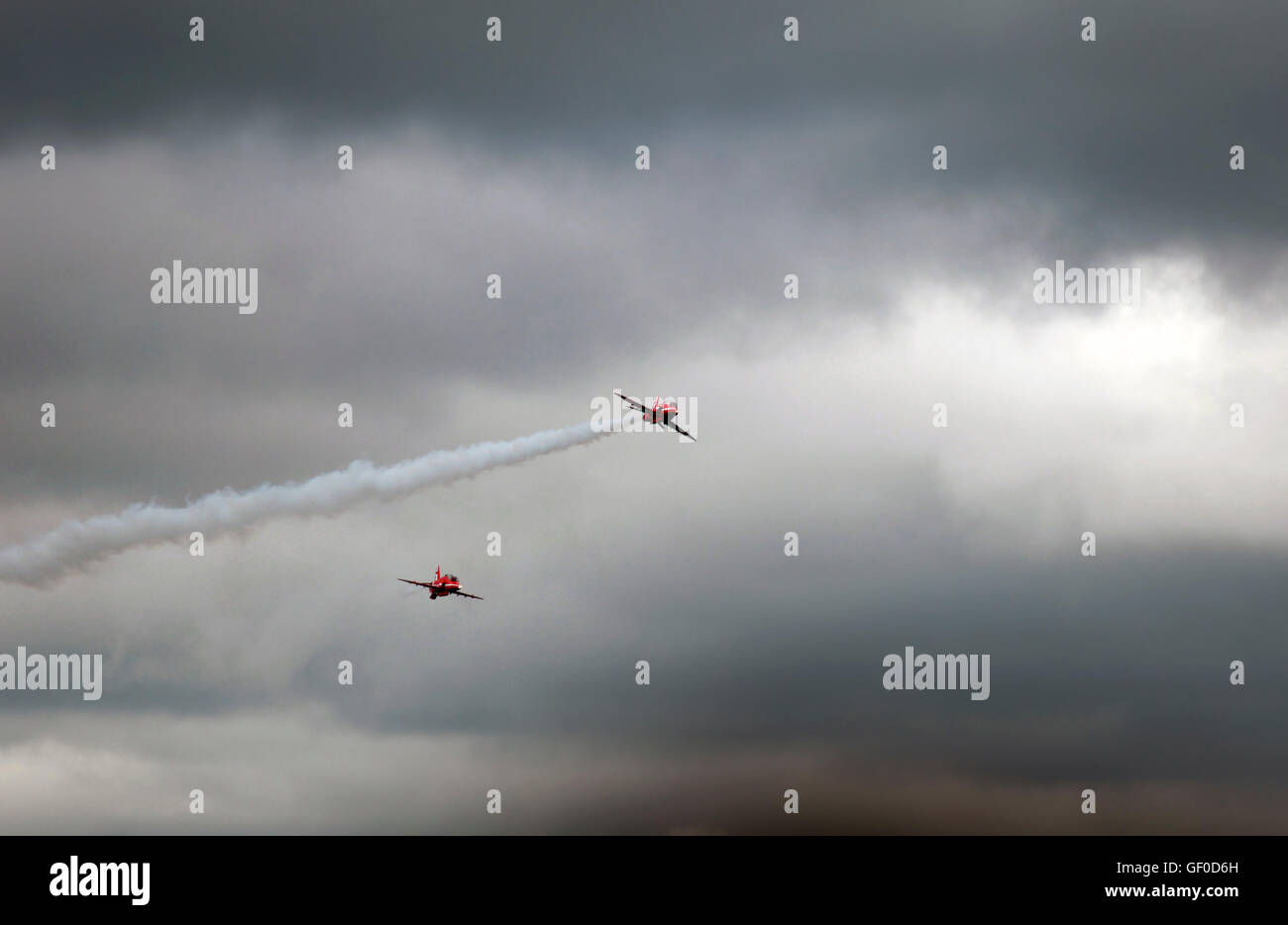 Aerobatics Display by the Famous Red Arrows British Airforce Display ...