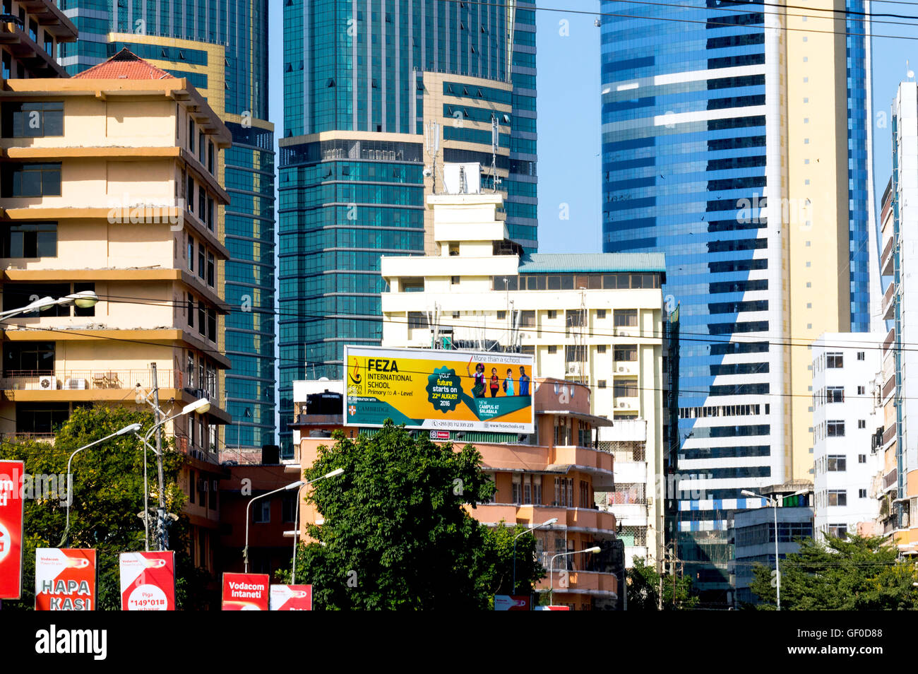 PSPF Towers and Kakakuona Tower from Uhuru Street, Dar-es-Salaam ...
