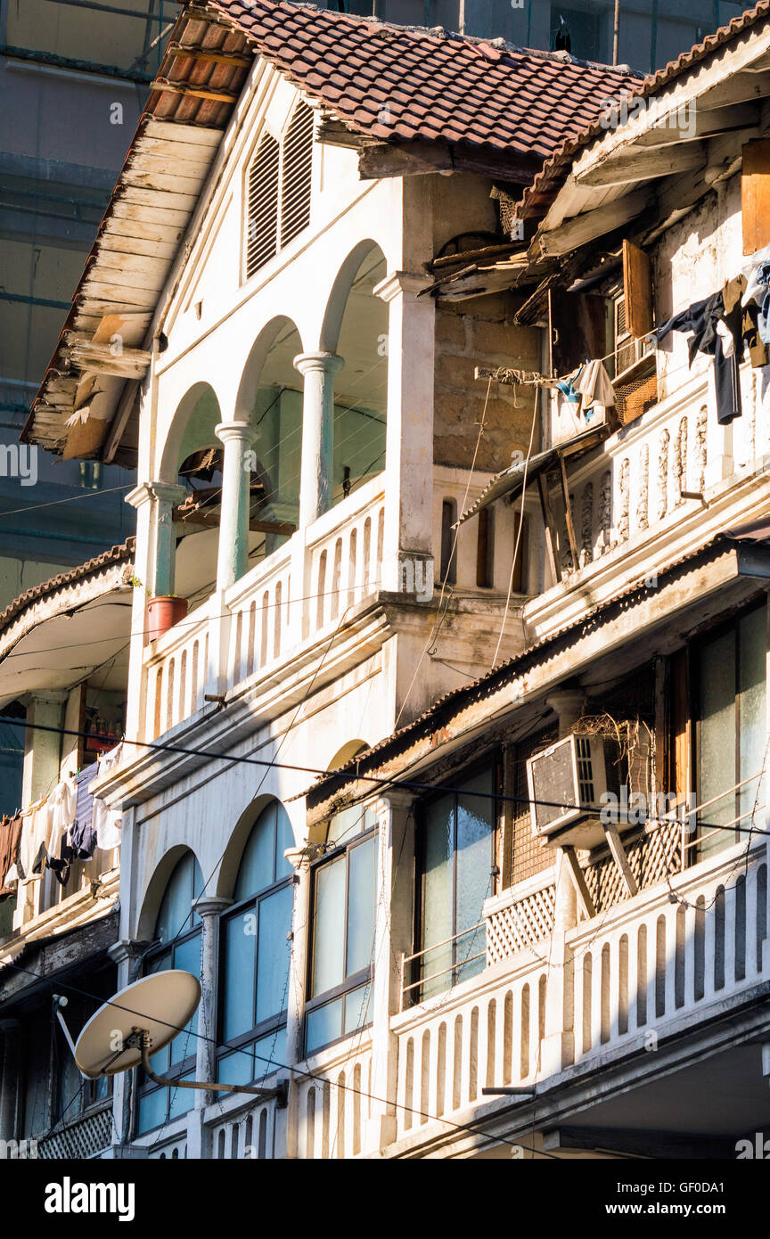 Timber colonial building, Kisutu, Dar-es-Salaam, Tanzania Stock Photo ...