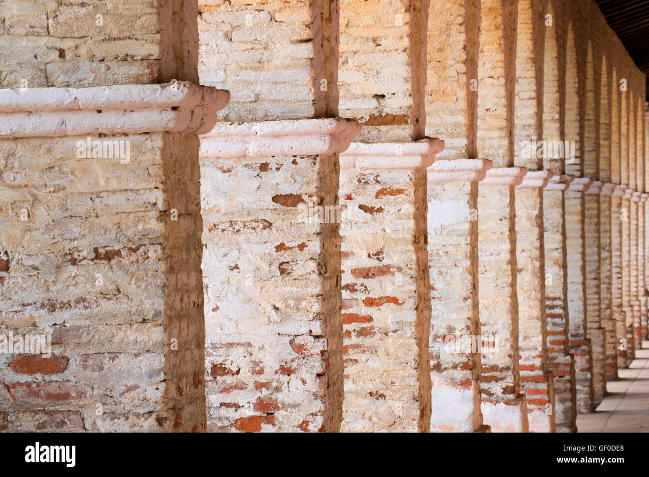 Mission pillars, Mission San Antonio de Padua, Monterey County, Fort ...