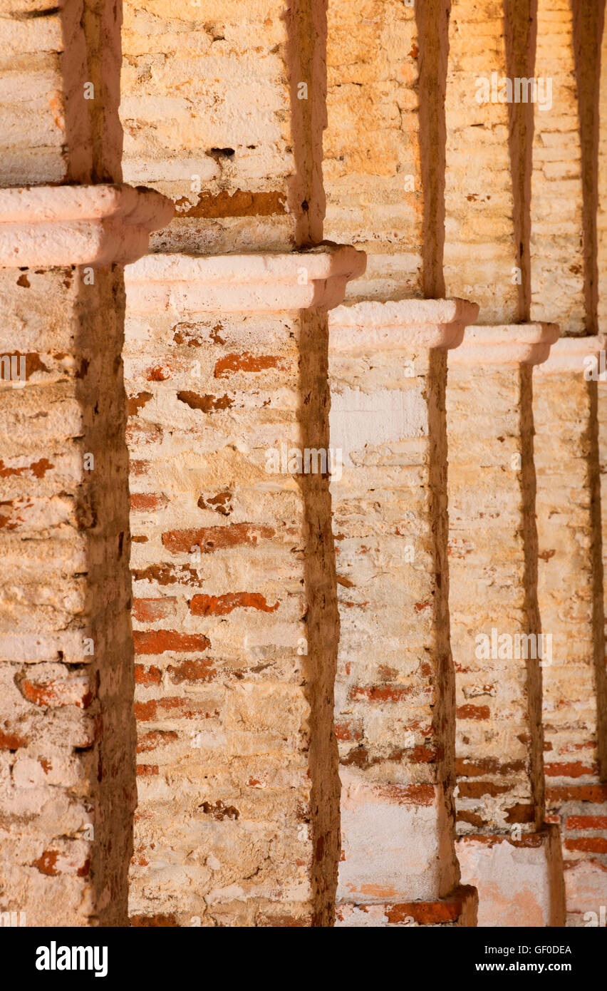Mission pillars, Mission San Antonio de Padua, Monterey County, Fort ...