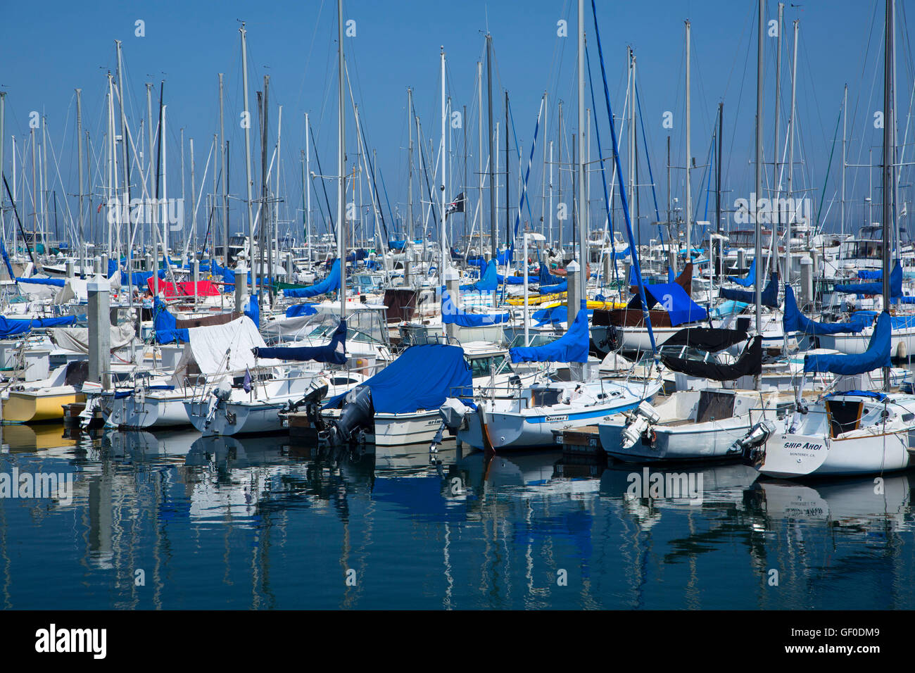 Marina, Fisherman's Wharf, Monterey, California Stock Photo - Alamy
