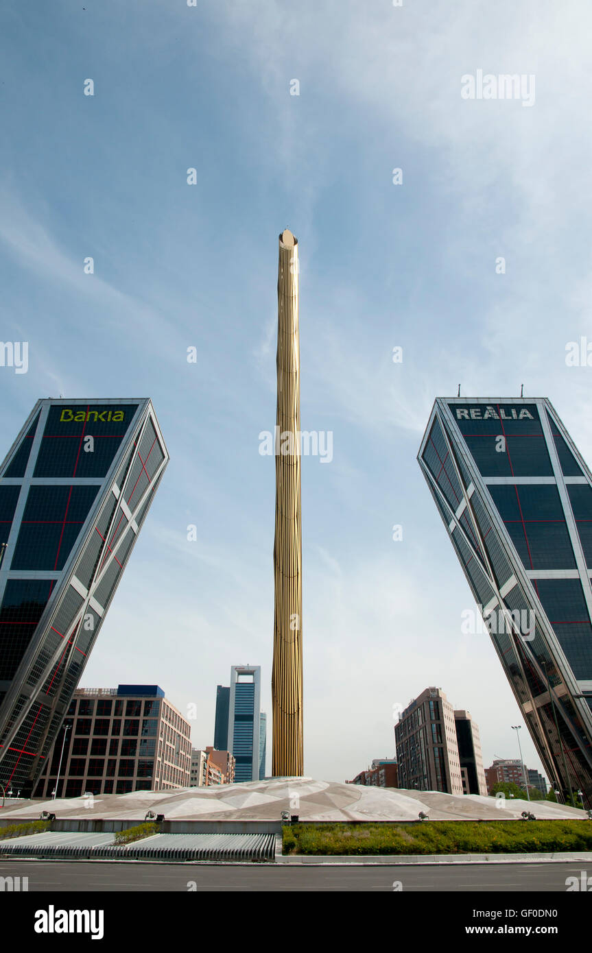 Gate of Europe Towers - Madrid - Spain Stock Photo - Alamy