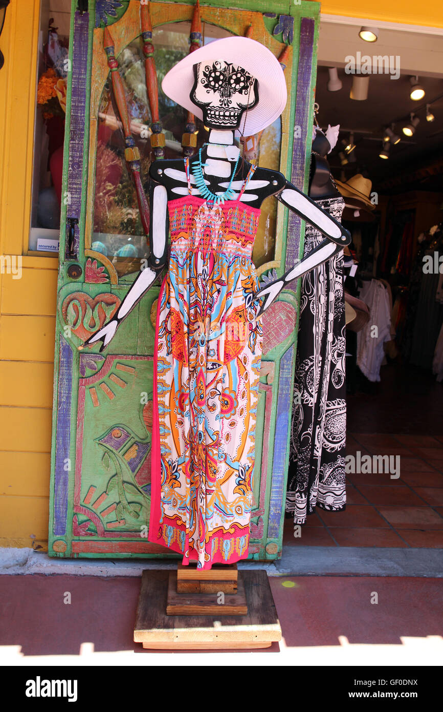 A Mexican sugar skull mannequin Stock Photo - Alamy