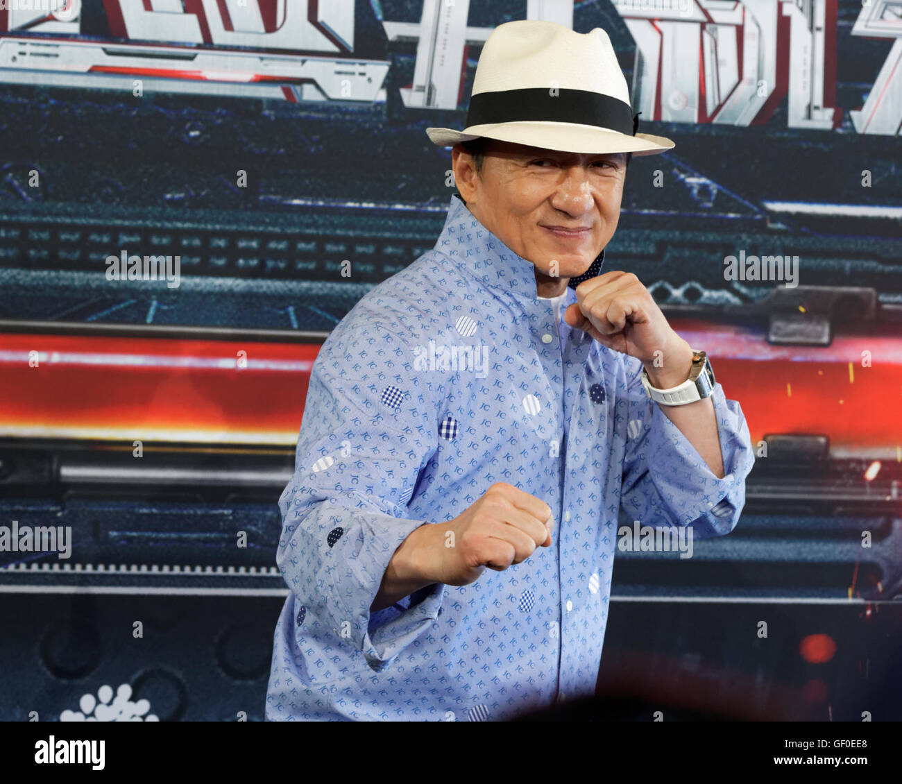 Sydney, Australia. 28th July, 2016. Actor Jackie Chan poses for ...