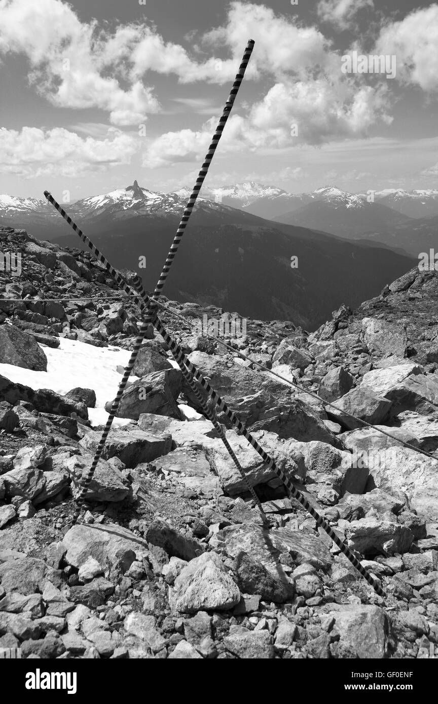 Whistler landscape with route limits. British Columbia. Canada ...