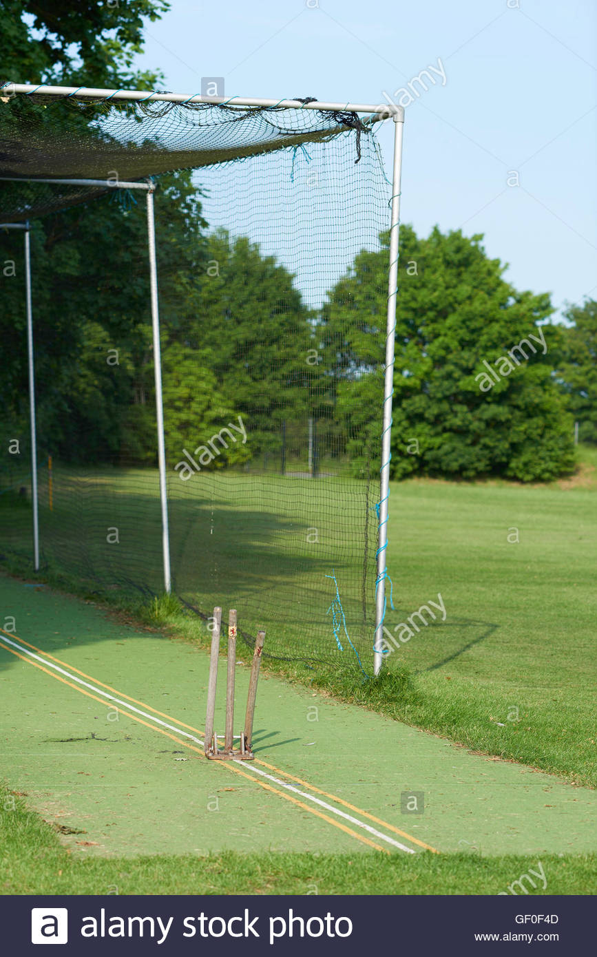 A Cricket Pitch And Nets High Resolution Stock Photography and Images ...