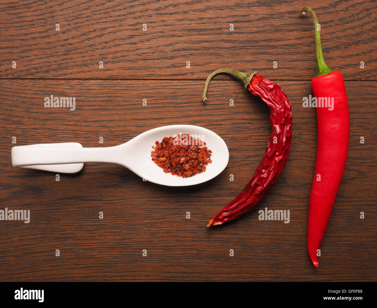 Spoon chilli flakes hi-res stock photography and images - Alamy