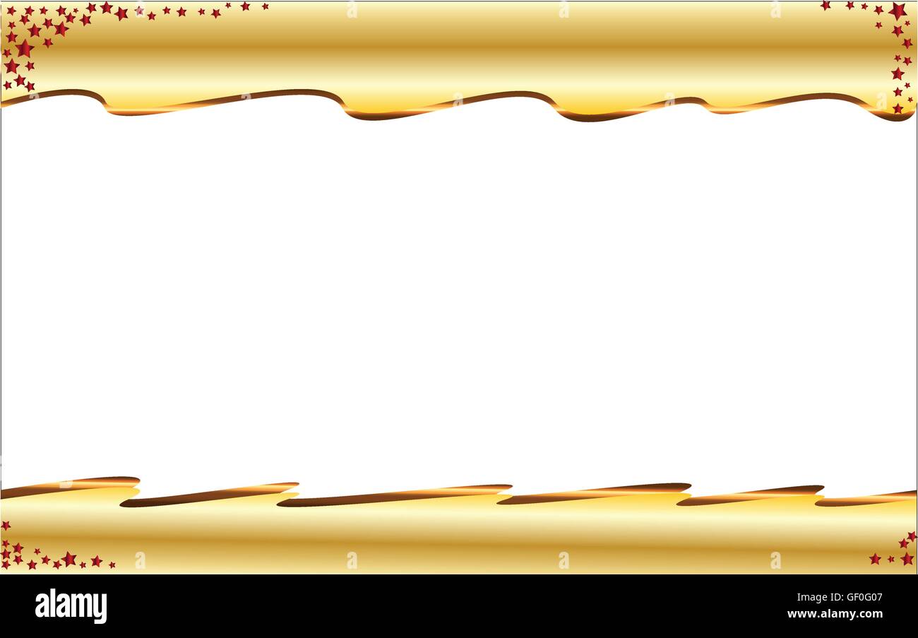 A golden metal Christmas background with large blank copy space area ...