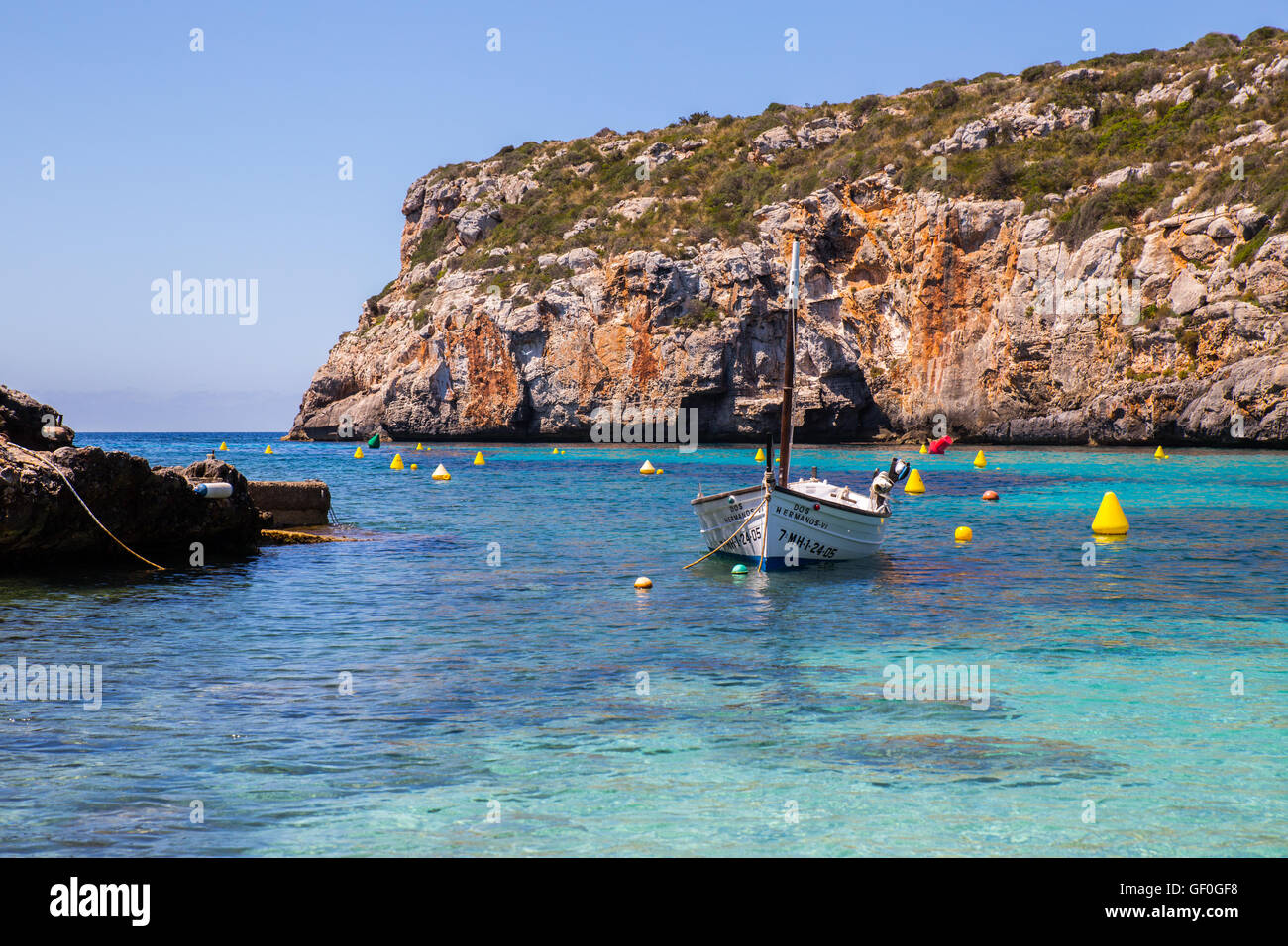 Es Canutells bay in Menorca Stock Photo - Alamy