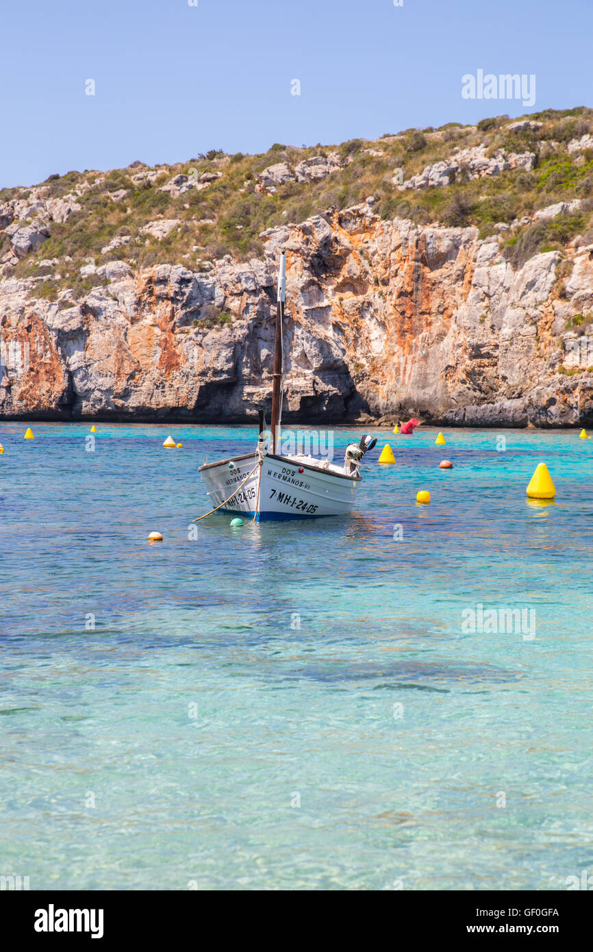 Es Canutells bay in Menorca Stock Photo - Alamy