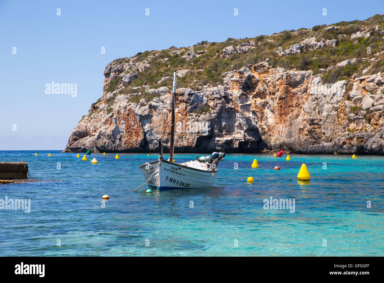 Es Canutells bay in Menorca Stock Photo - Alamy