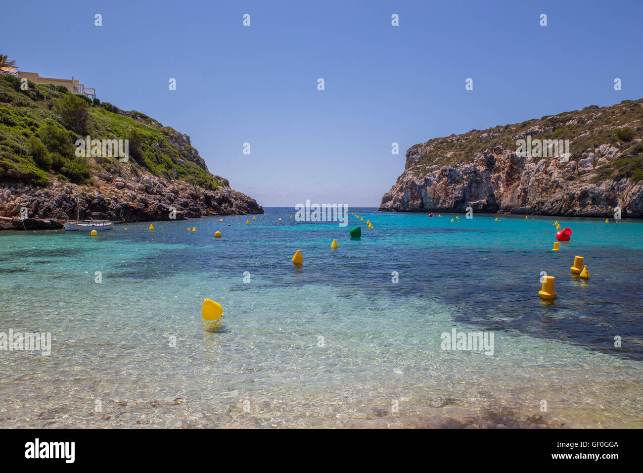 Es Canutells bay in Menorca Stock Photo - Alamy
