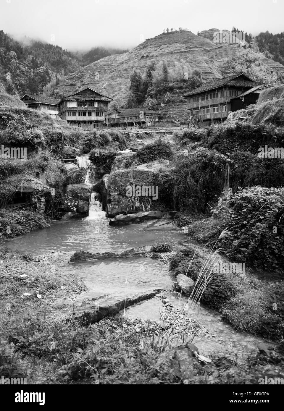 Country terraces Black and White Stock Photos & Images - Alamy