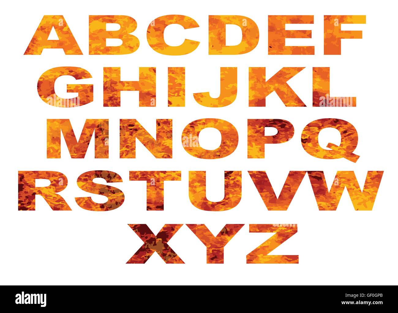 Flame alphabet hi-res stock photography and images - Alamy