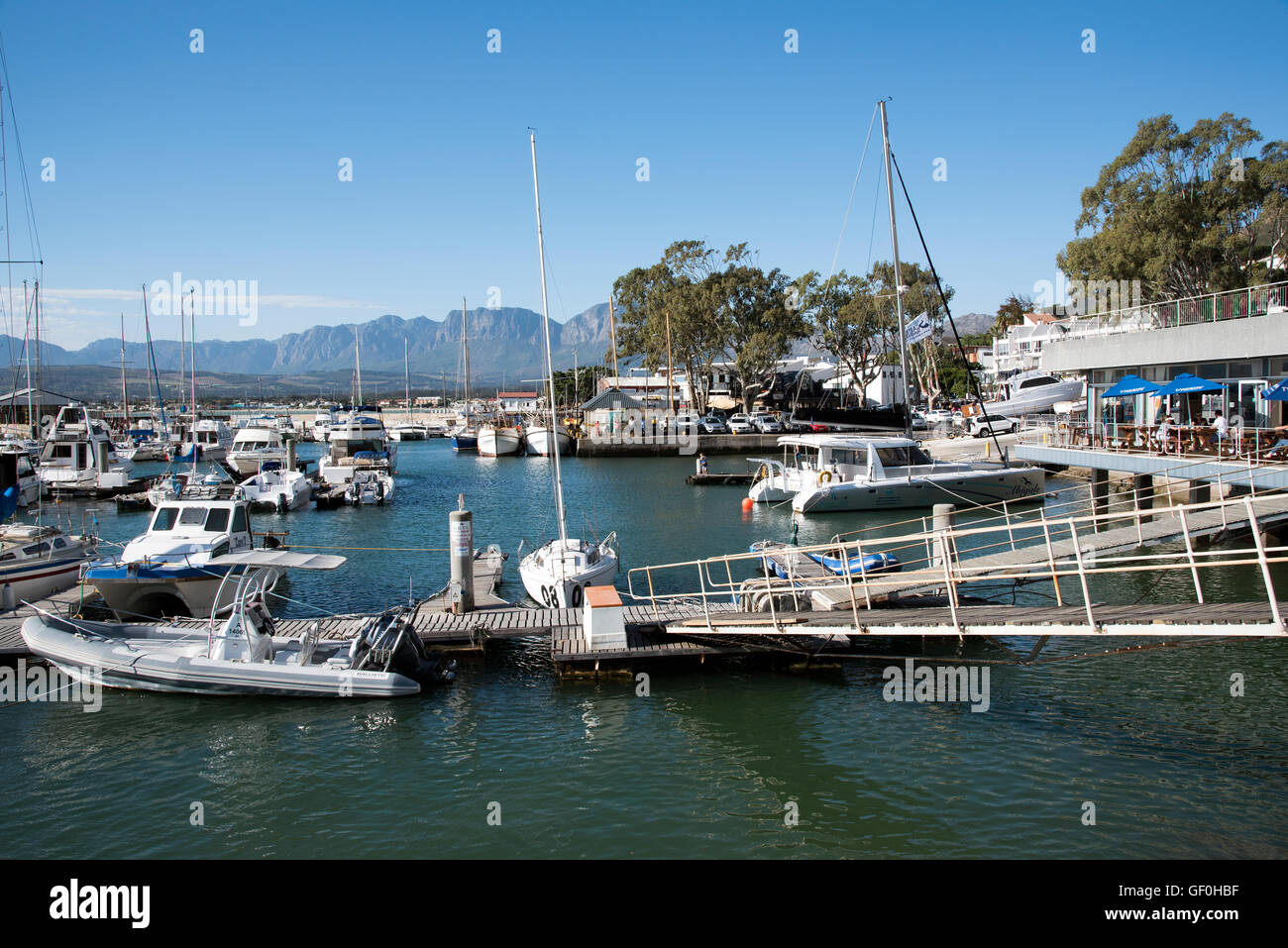 GORDONS BAY WESTERN CAPE SOUTH AFRICA. The harbour at Gordon's Bay ...