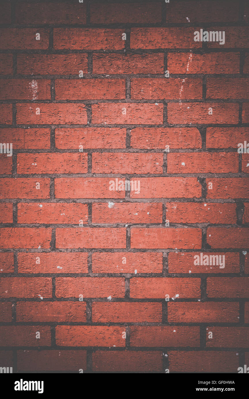 Vertical pattern of a red bricks wall Stock Photo - Alamy