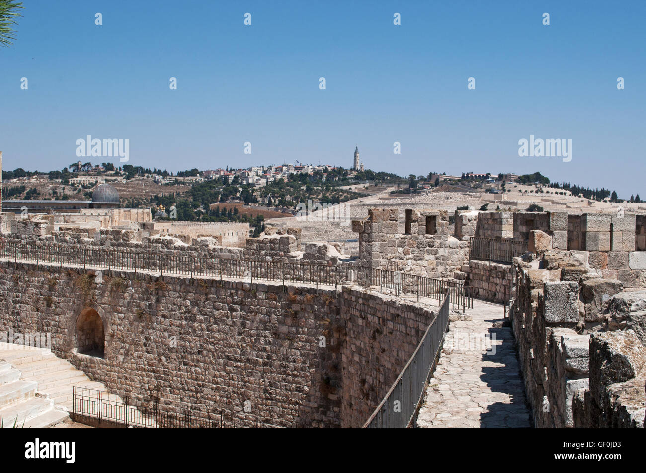 Jerusalem: the Walls surrounding the Old City. The current Walls were ...