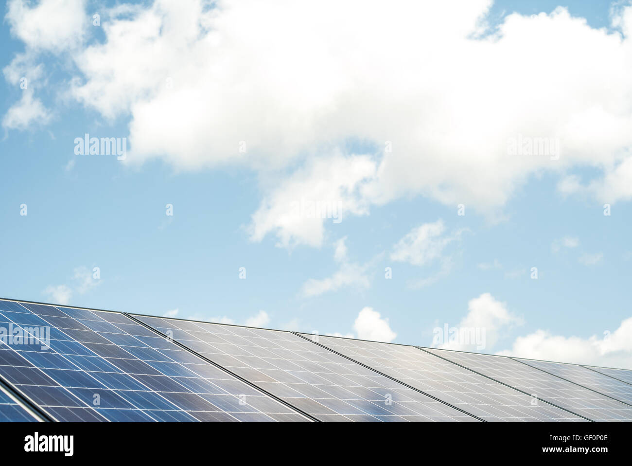 Solar panel system Stock Photo - Alamy